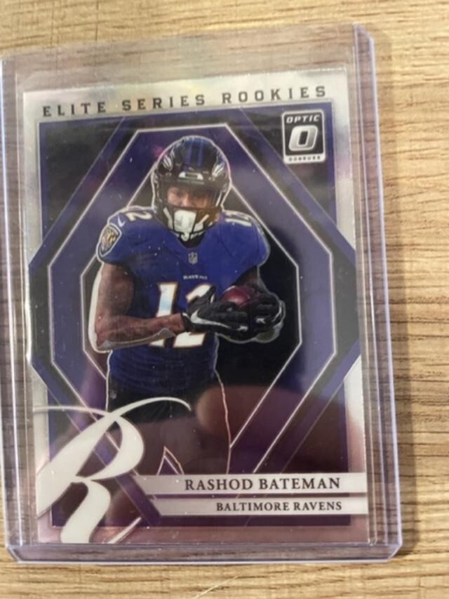 RASHOD BATEMAN RAVENS 2021 PANINI DONRUSS OPTIC ELITE SERIES RC FTBL ...