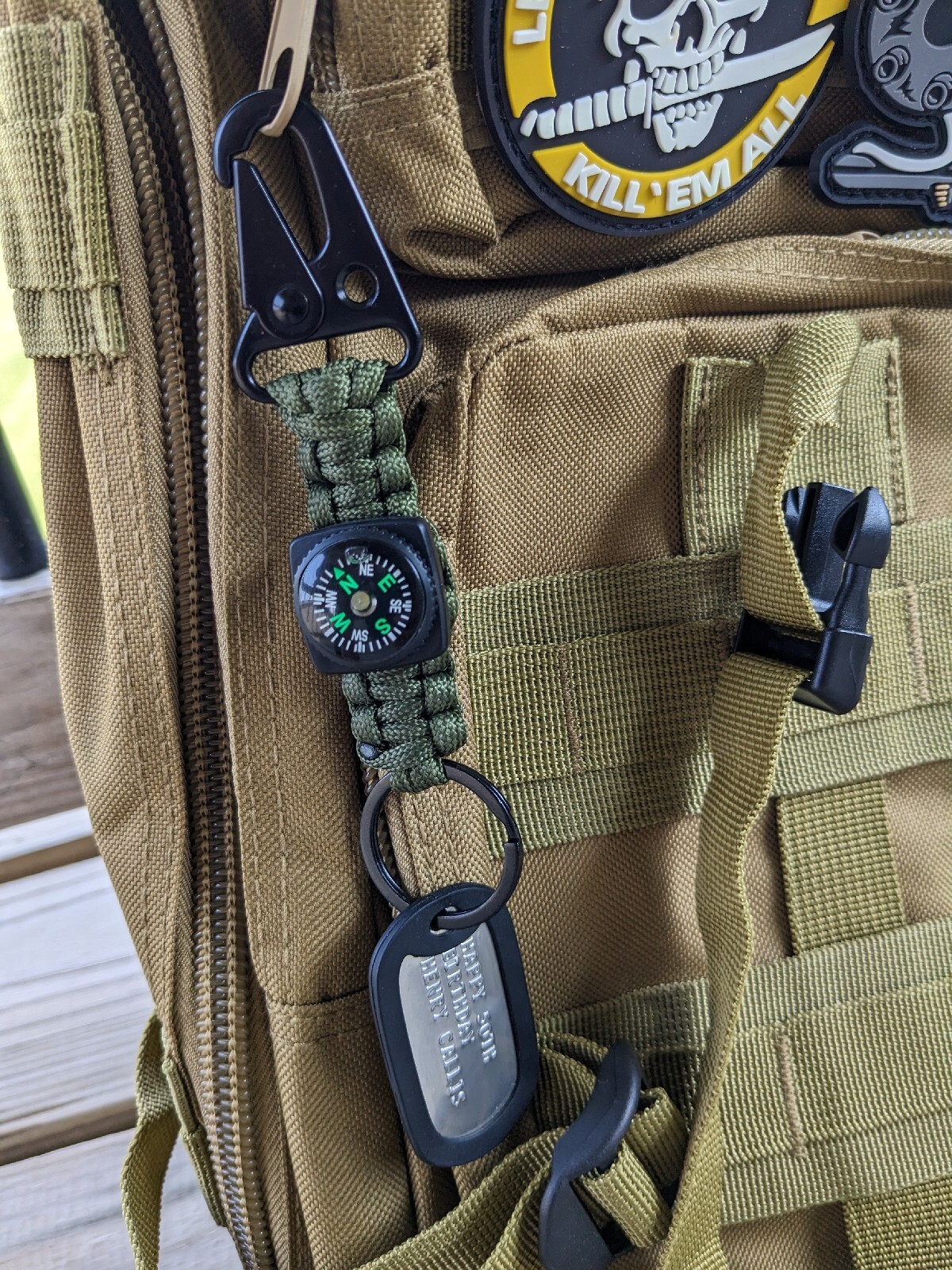 Custom Embossed Military Key Chain Army Navy Marines ID Dog Tags ...