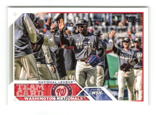 2023 Topps Washington Nationals TC #316 Team Card Washington Nationals ...