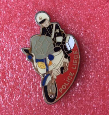 T19 Pins POLICE MOTO BIKE LIEGE Traffic Branch Motorcycle Lapel Pin ...