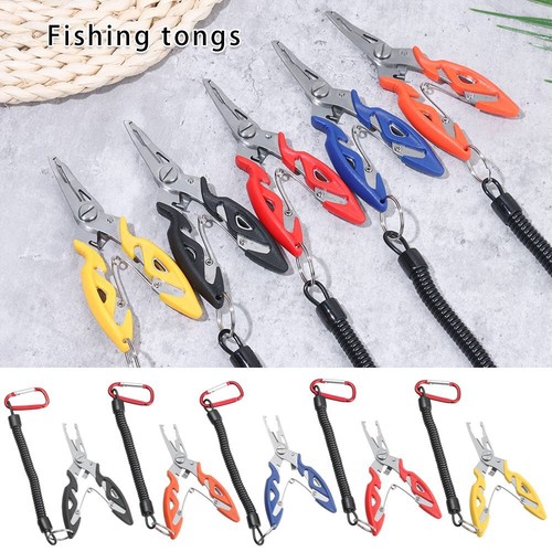 Stainless Steel Scissor Bait Line Cutter Hook Removers Fishing Pliers ...