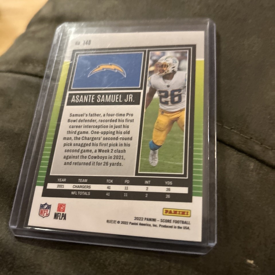 2022 Score Racer /199 Asante Samuel Jr #140 | eBay