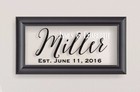 Personalized Glass Family Name Sign With Established Date 11x21 | eBay