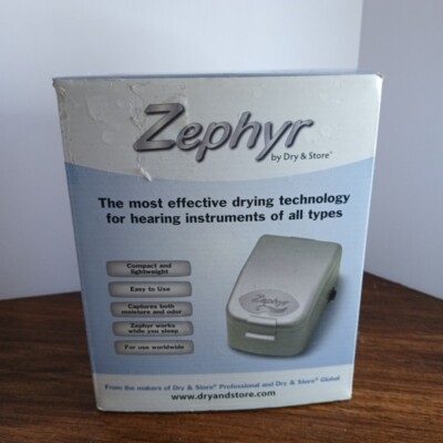 Zephyr By Dry & Store Hearing Aid Dryer Cochlear Ear Monitors Open Box ...