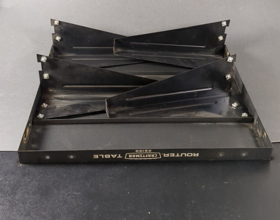 CRAFTSMAN Router Table 25168 Crown Logo All Metal With Guide Vintage ...