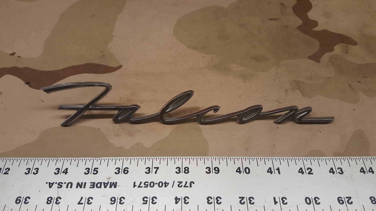 Vintage 1963 Ford Falcon Emblem Metal Script OEM | eBay