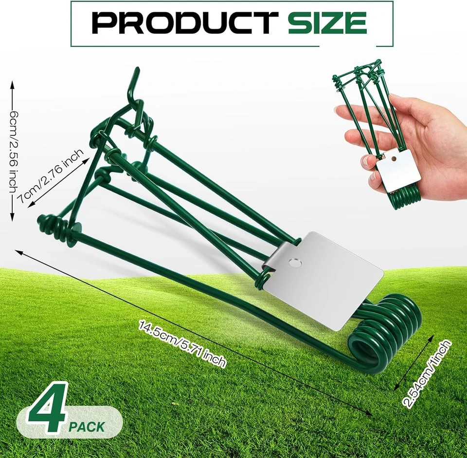 4 Pcs Outdoor Gopher Trap Easy Set Mole Trap Weather Resistant Gopher ...