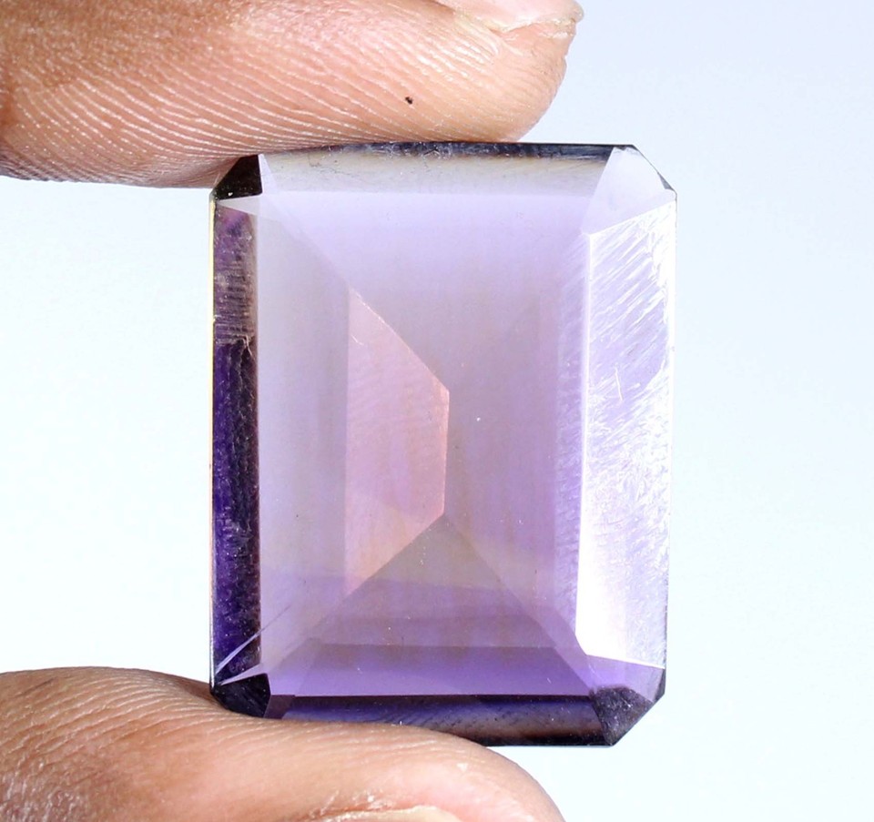 Bi-Color Ametrine 24.85 Ct Emerald Cut Gemstone Certified T16531 ...