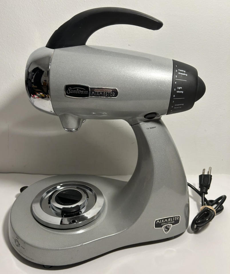SUNBEAM 2347 Mixmaster Legacy Heritage 12 Speed Stand Mixer W/2 Bowls ...