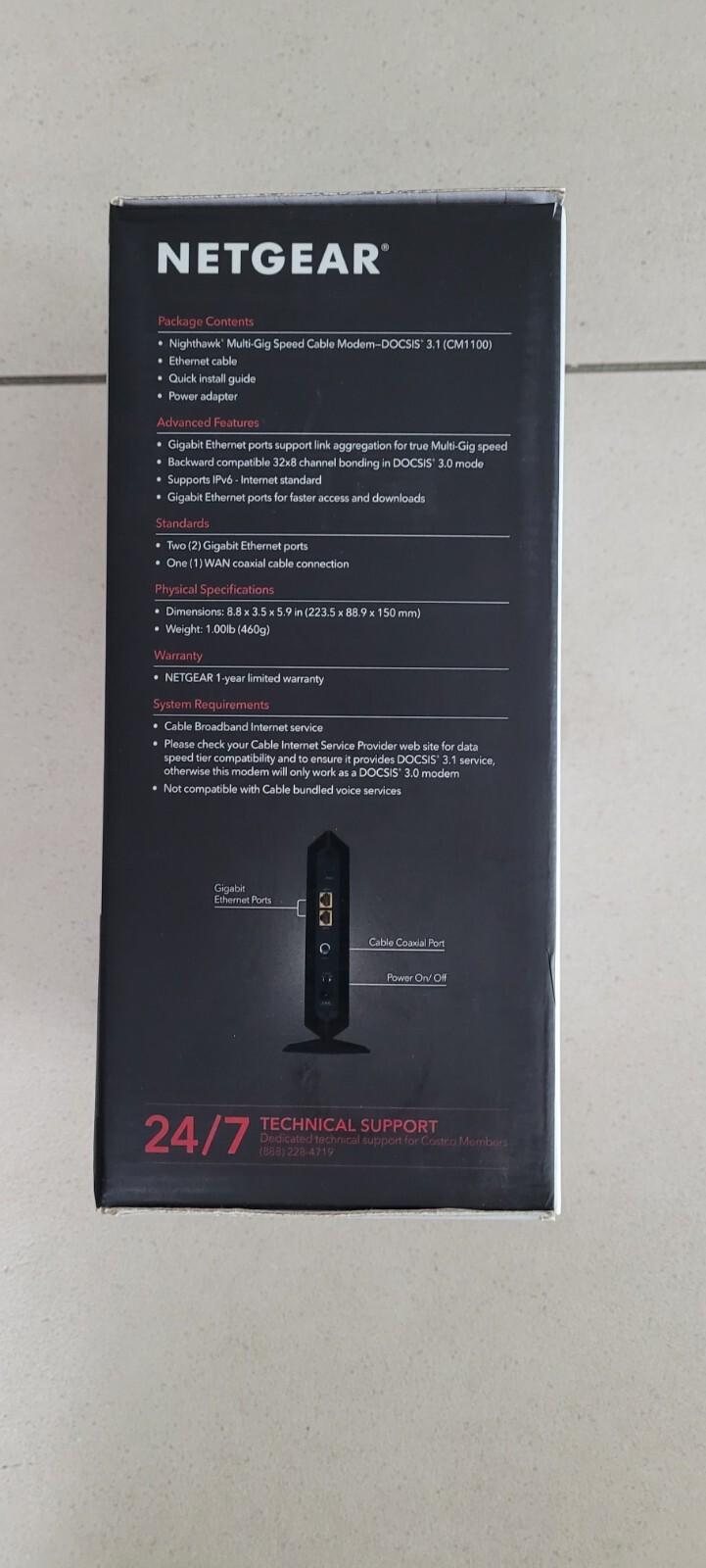 NETGEAR CM1100-100NAR Nighthawk DOCSIS 3.1 Cable Modem 606449143713 | eBay