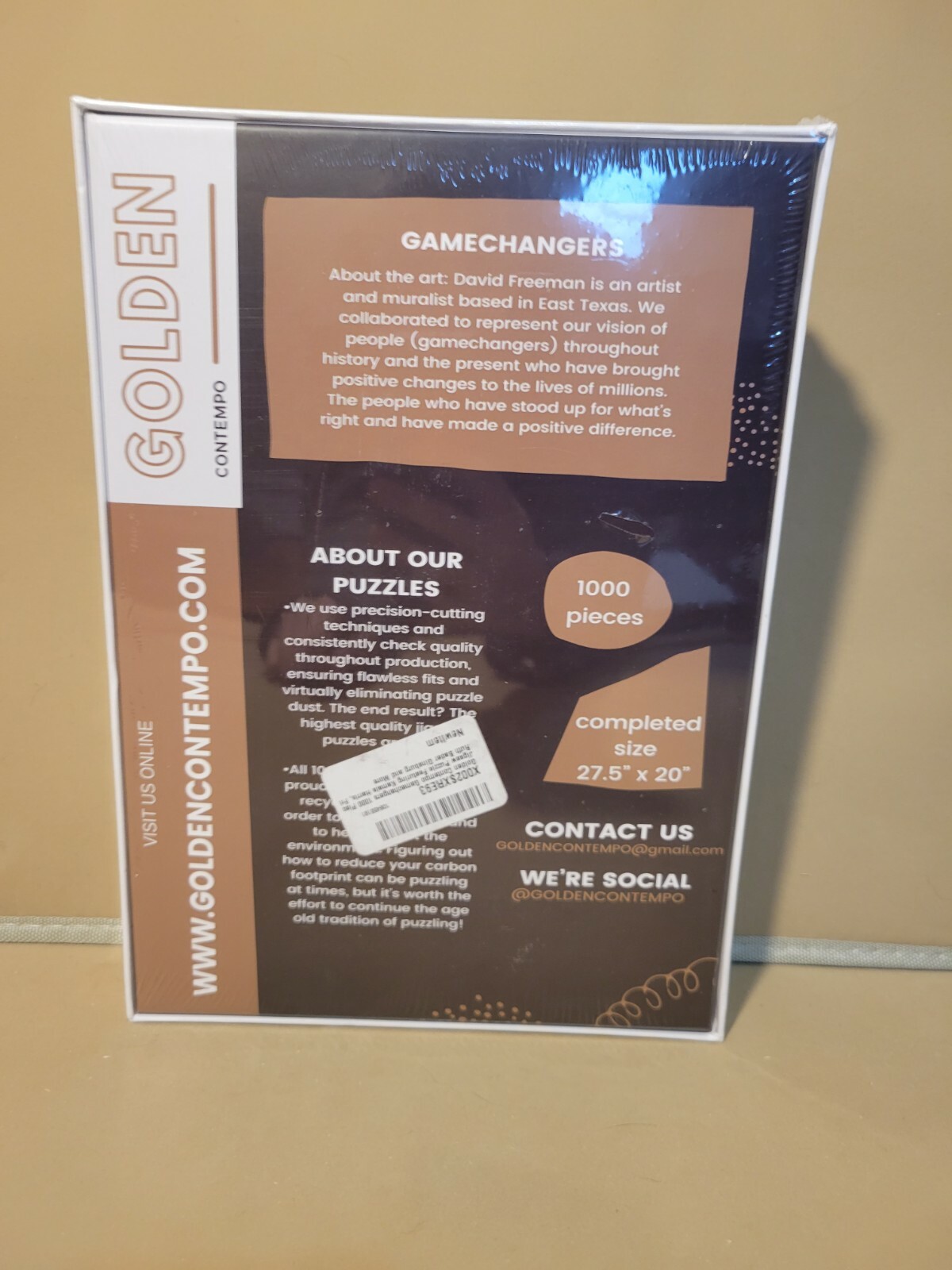 Golden Contempo Gamechangers 1000 piece Jigsaw Puzzle MLK RBG Obama ...