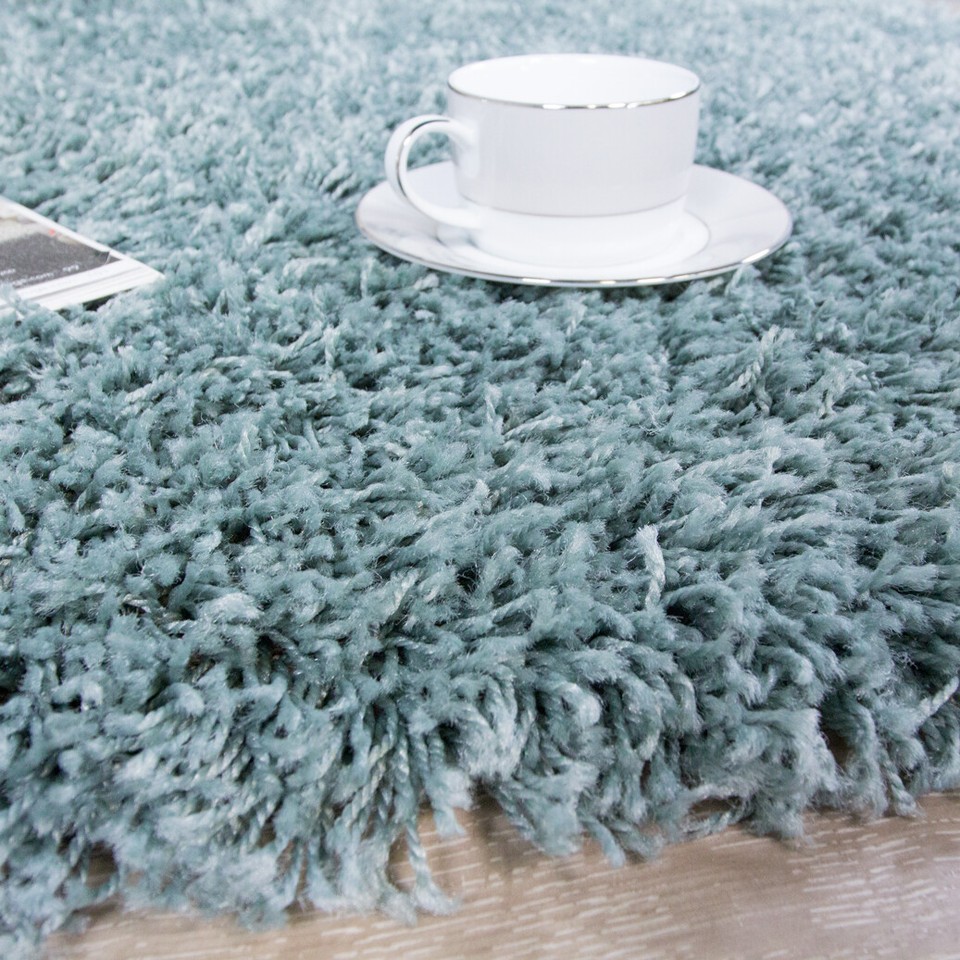 THICK PLAIN SOFT SHAGGY FLOOR RUG RUNNER NON SHED 3cm PILE MODERN RUG ...