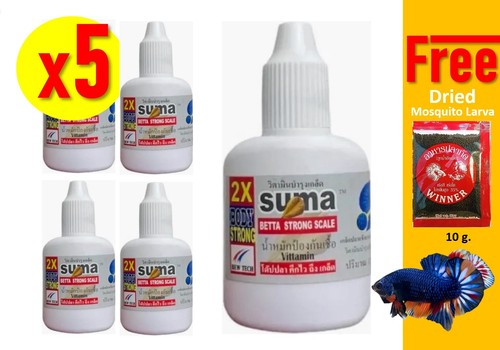 5x12 ml. Suma Betta Strong Scale Supplement For Fighting Fish Betta ...
