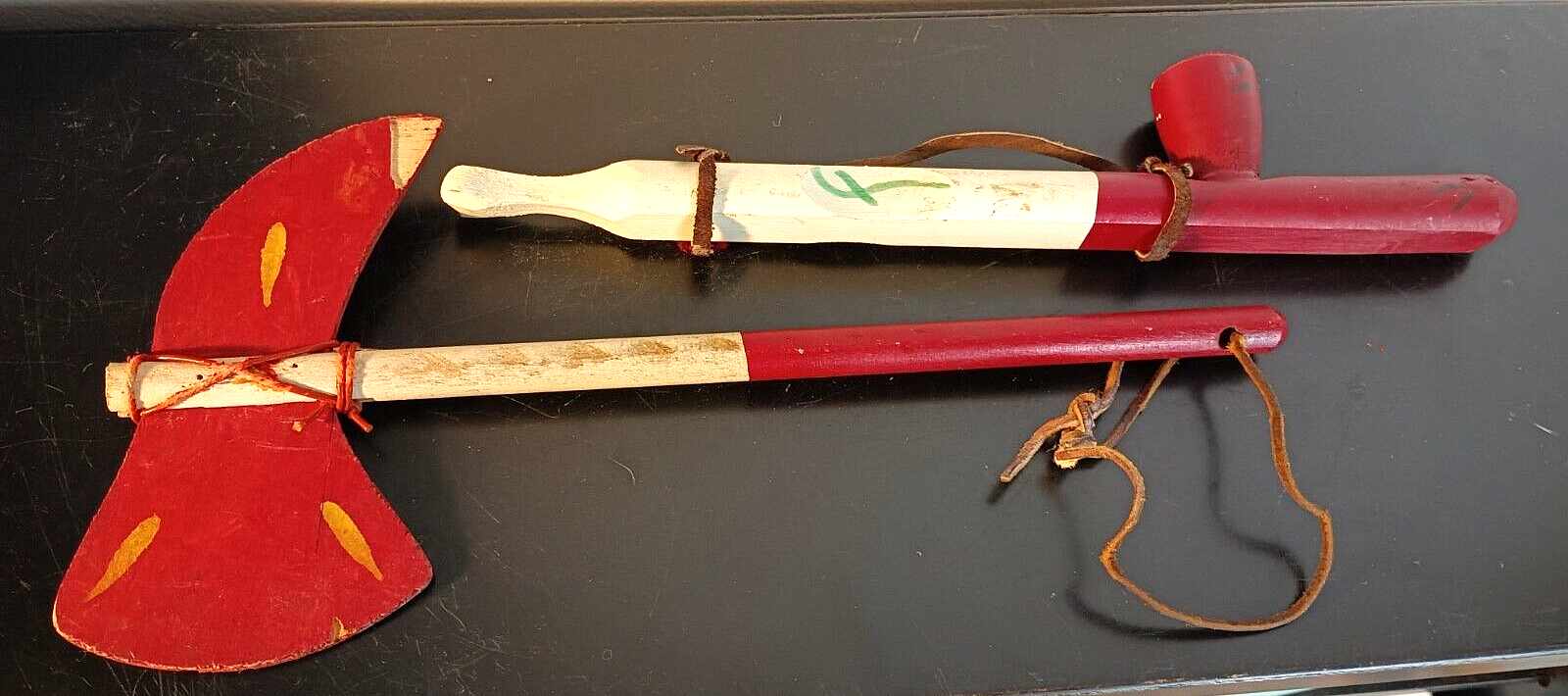 Vtg. PEACE PIPE & HATCHET, Cherokee Reservation Native American Indian ...