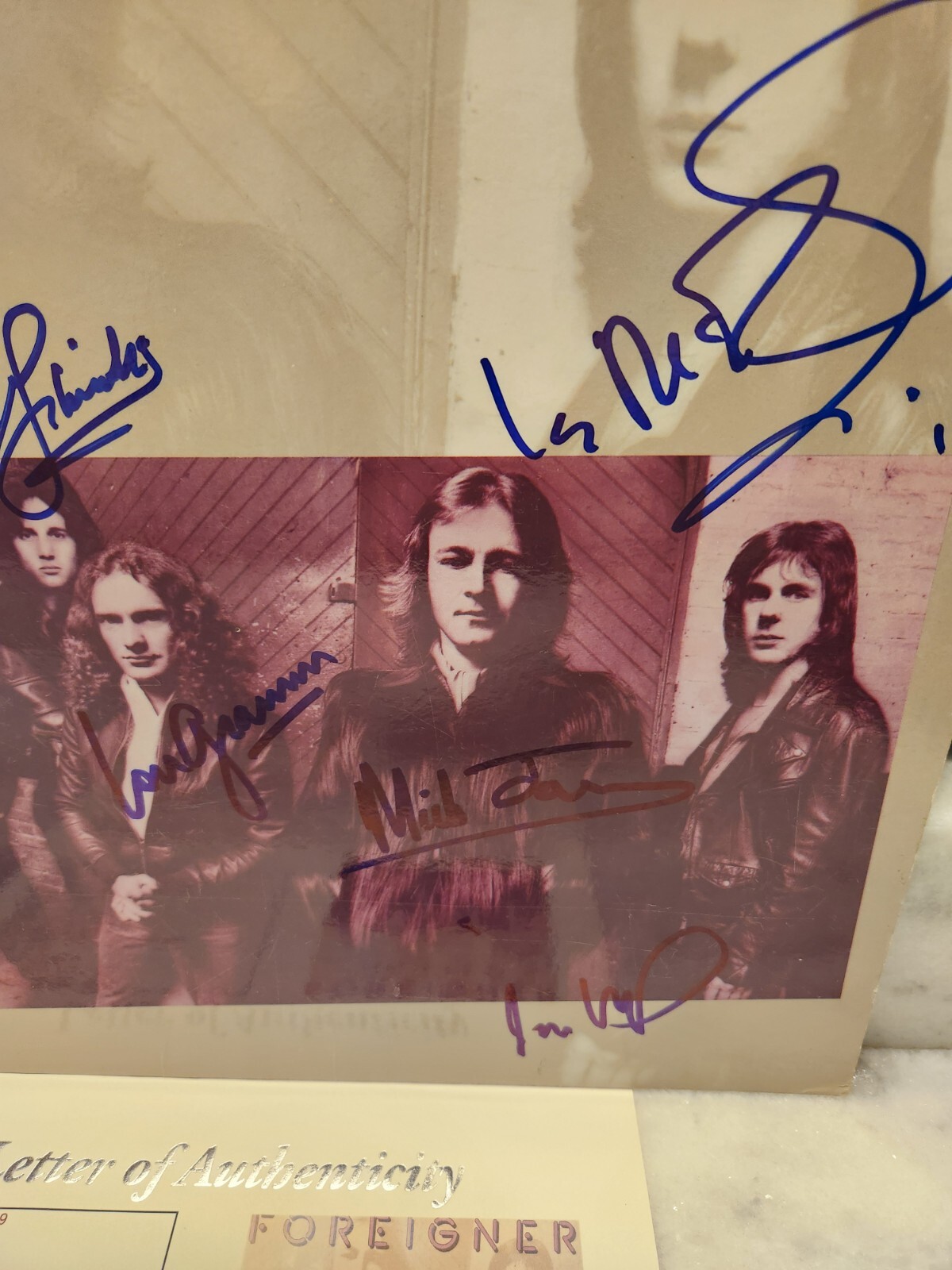 Autographed Foreigner Double Vision Album/7 Sigs...Wow...Full JSA ...
