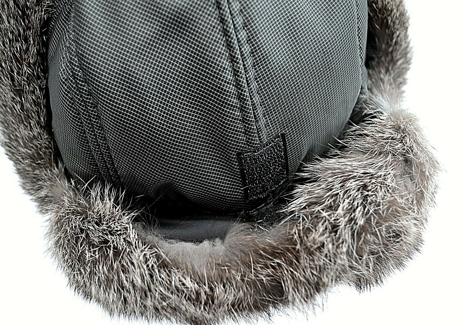 Men Winter Real Fur Ear Flap Ushanka Rabbit Fur Aviator Trapper Hat ...