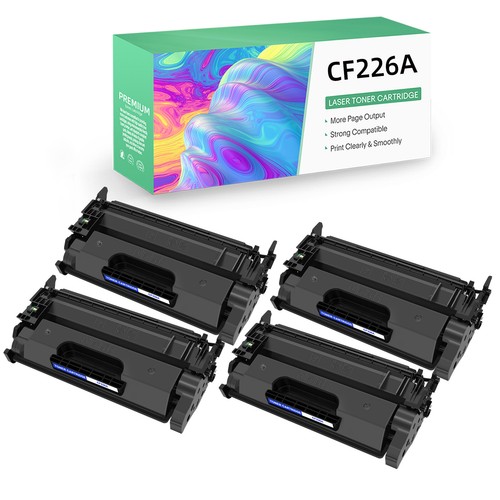 4Pk Black CF226A Toner Cartridges for HP 26A Pro M402n M402dn M426 ...