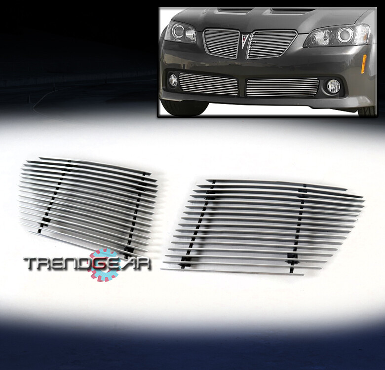 FOR 2008-2009 PONTIAC G8 GT GXP UPPER BILLET GRILLE GRILL INSERT 2PCS ...