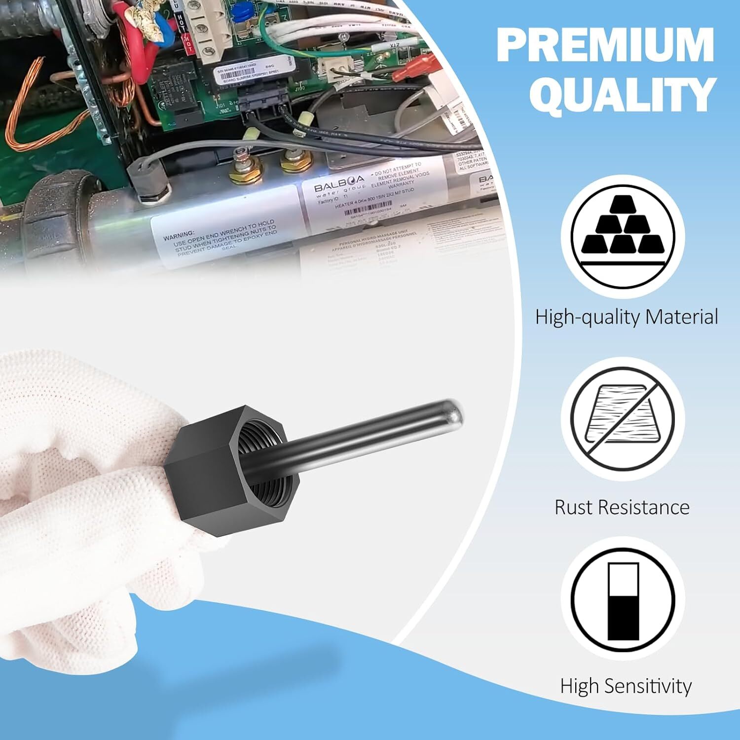 M7 Sensor Kit Temp/High Limit Replacement for Balboa 32016 30042 30344 ...