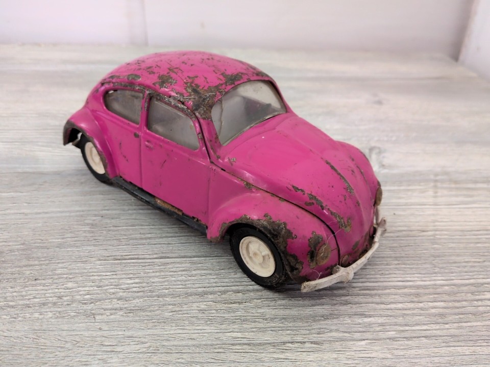 Vintage 1960s Tonka VW Bug Beetle 52680 Volkswagen in Pink | eBay