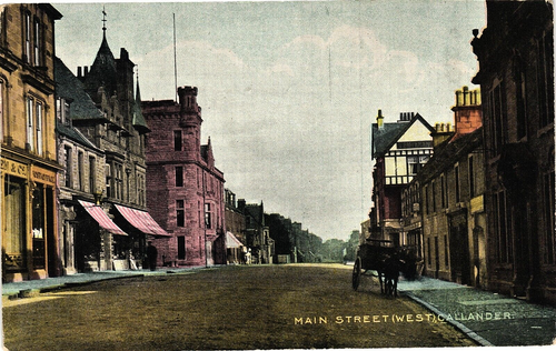 Main Street (West) Callander England Divided Back Pre-1917 Unposted ...