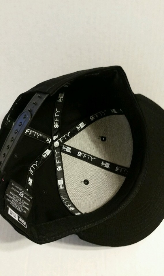New Era 9Fifty Flat Snapback Hat Cap Blank NE400 { BLACK } NE 9FIFTY | eBay