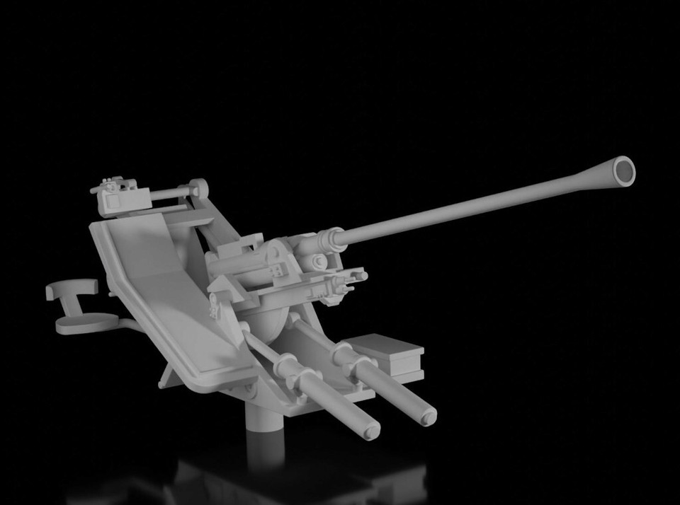 German WW2 Mounted Flak guns for Conversion/Scratchbuilding - Various ...