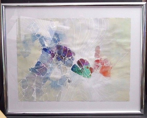 Edward Goldman 1985 Abstract Acrylic Painting Artist Signed | eBay