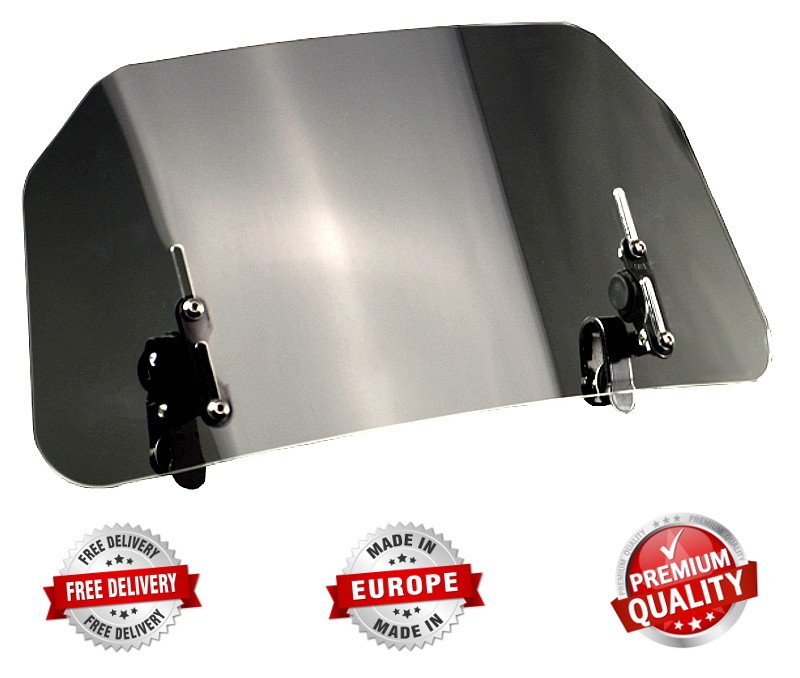 UNIVERSAL EXTENSION MOTORCYCLE ADJUSTABLE SCREEN SPOILER WIND DEFLECTOR ...