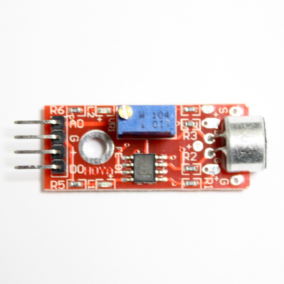 Microphone Sensor Module, Sound Detector+PDF Guide for Arduino Clap ...
