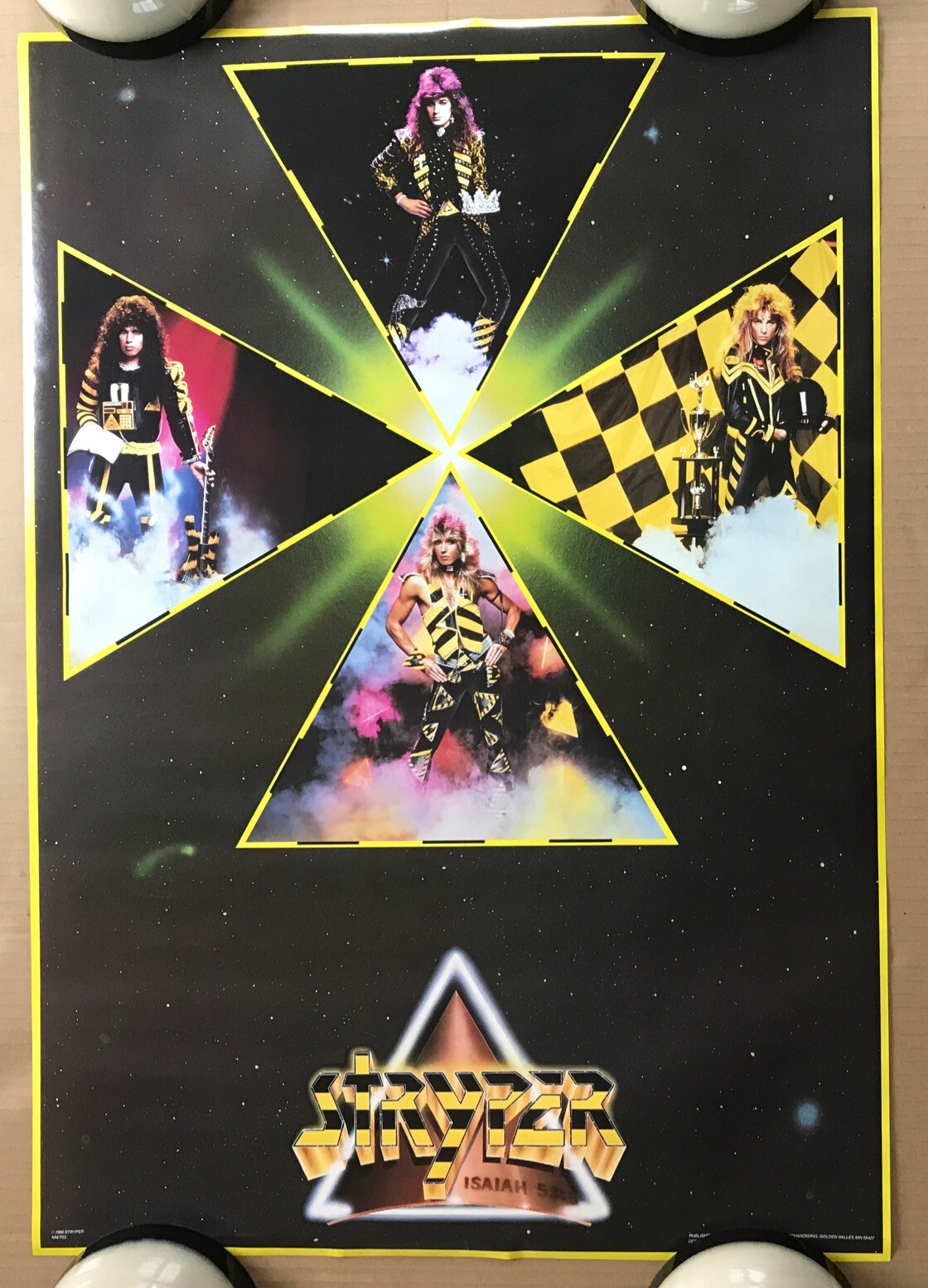 Vintage Original 1980s Stryper Collage Poster 1986 Rock Music ...