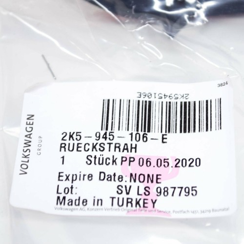 NEW VOLKSWAGEN CADDY MK4 REAR BUMPER RIGHT REFLECTOR 2K5945106E ...