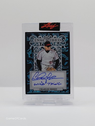 2024 Leaf Decadence CHARLIE SHEEN "WILD THING" Auto Autograph ...