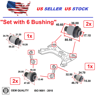 Front Bushing Subframe Mount For Nissan Sentra 2013-2019 Versa 2007 ...