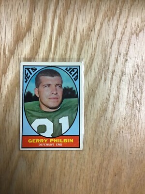 1967 Topps Football Gerry Philbin New York Jets Card #99 | eBay
