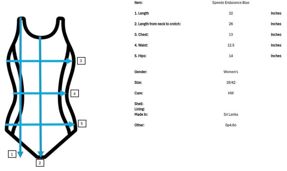 NWT Speedo Endurance + Super Proback One Piece Swimsuit Womens 16 42 ...