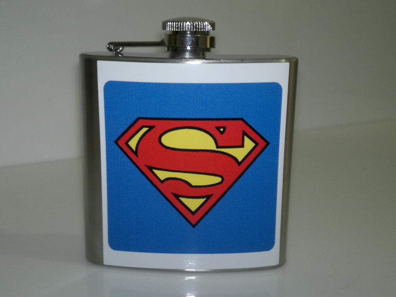 Superman Hip Flask 6oz Barware Movie | eBay