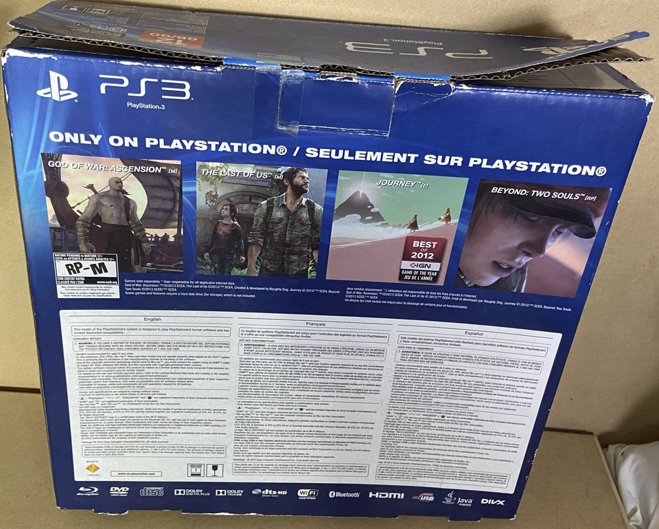 Sony Playstation 3 Super Slim PS3 12GB BOX ONLY NO CONSOLE *read | eBay