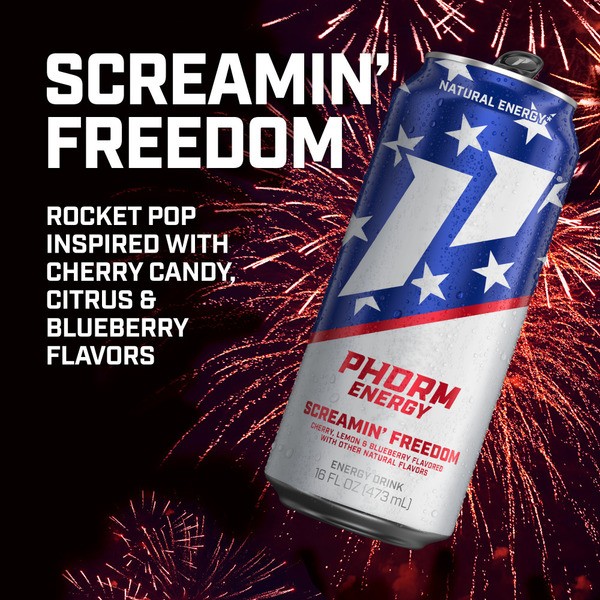 Phorm Energy Screamin' Freedom Energy Drink 16 fl oz 6 Pack | eBay