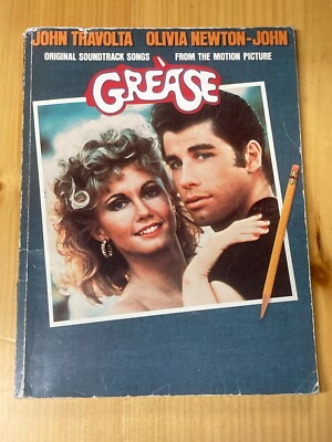GREASE ORIGINAL SOUNDTRACK SONGS SHEET MUSIC BOOK | eBay