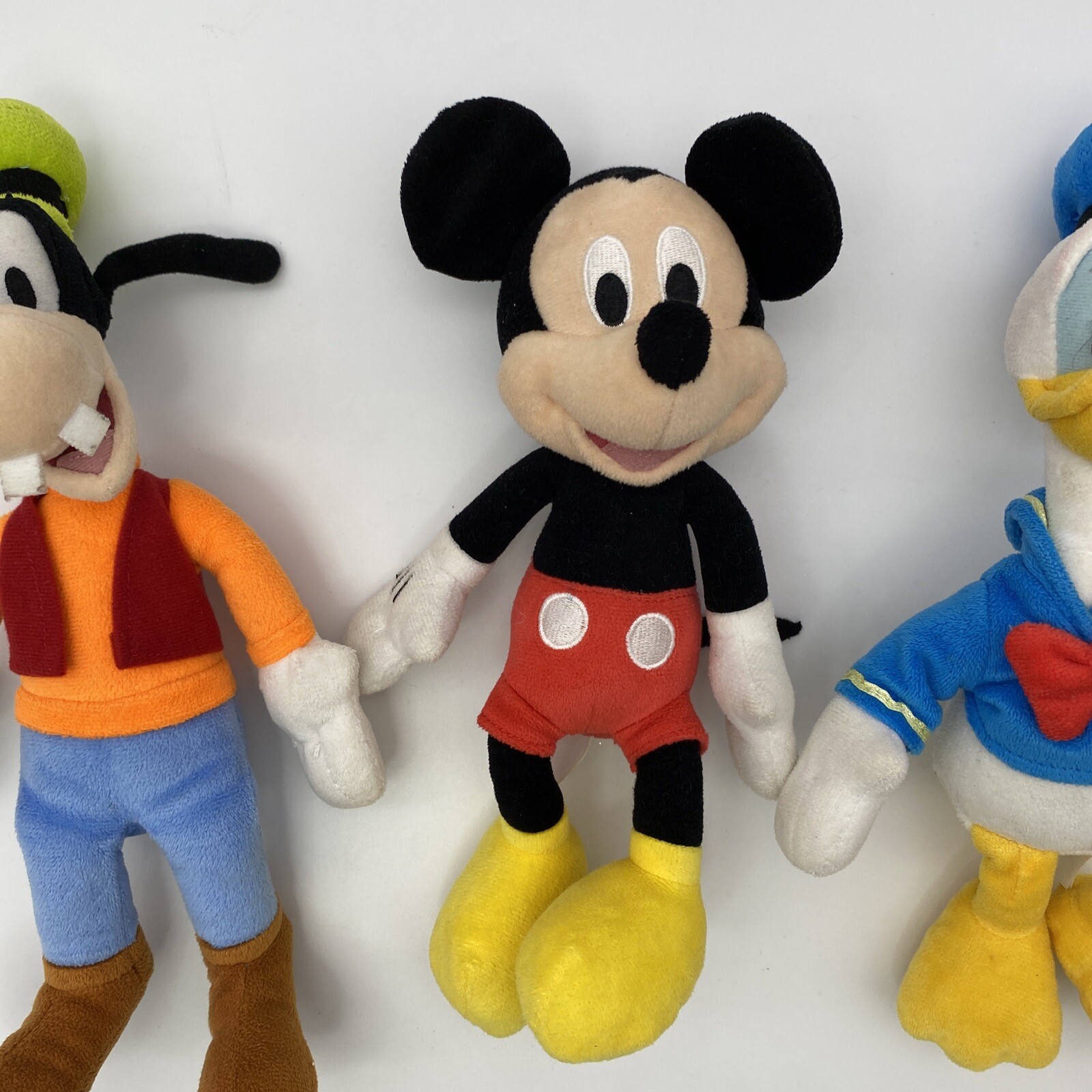 DISNEY JUNIOR 10" PLUSH LOT MICKEY MOUSE GOOFY DONALD DUCK JUST PLAY ...