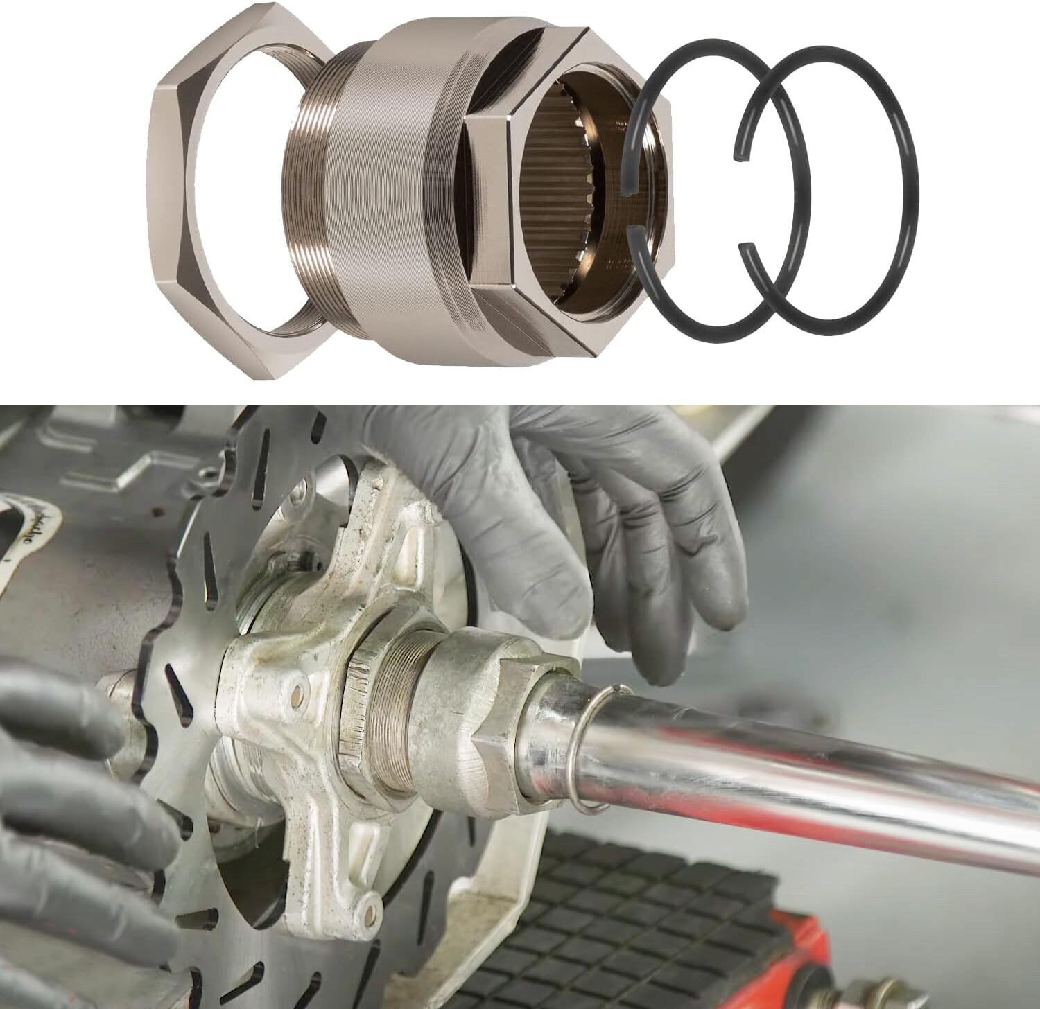 Rear Axle Lock Jam Nut for Honda TRX300EX TRX400EX TRX250X 450R ATC250R ...