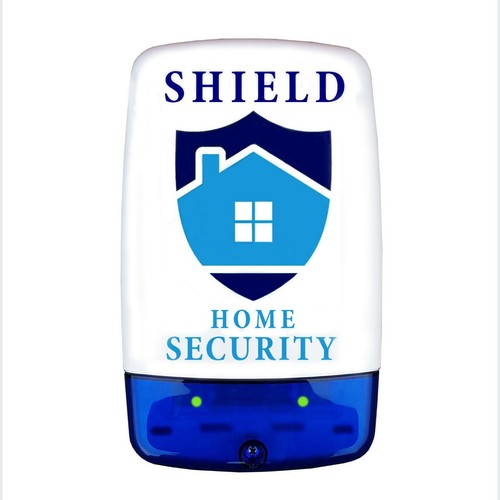 Dummy Decoy security Alarm Bell Box, dual Flashing LED's & printed logo ...