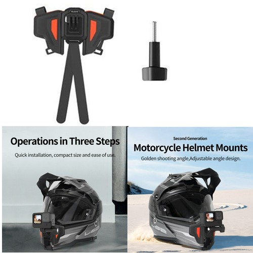 Universal Foldable Action Camera Helmet Mount Fixing Holder Bracket ...
