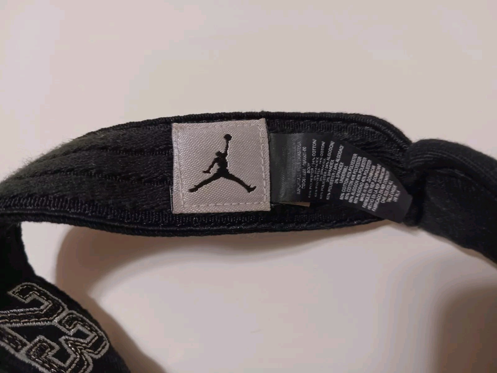 Air Jordan Vintage 2003 Visor Hat Men Jumpman Logo Elastic Strap Back ...