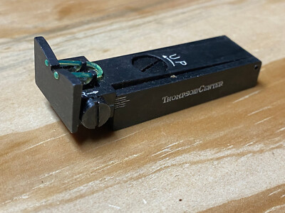 Complete Thompson Center T/C Encore Fiber Optic Rear Sight Round Barrel ...