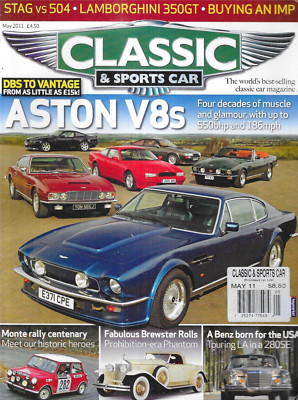 Classic And Sports Car Auto Magazine Aston Martin V8 Phantom Rolls ...