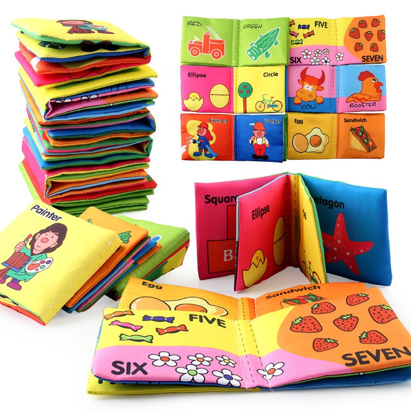 Toddler Fabric Book Colorfast 6Pcs Baby Bath Books For Home | eBay ...