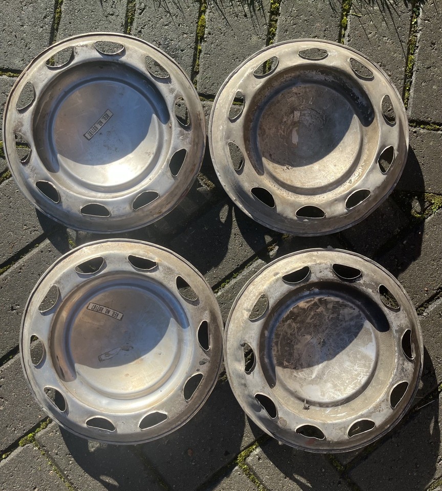 Classic Mini Mk1 Wheel Trims X4 Hub Caps Austin Morris Original #1 ...