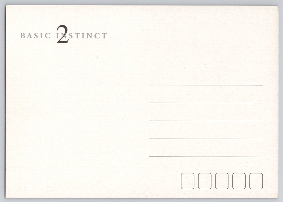 Basic Instinct 2 2006 Film Sharon Stone David Morrissey - Movie Poster Postcard | eBay